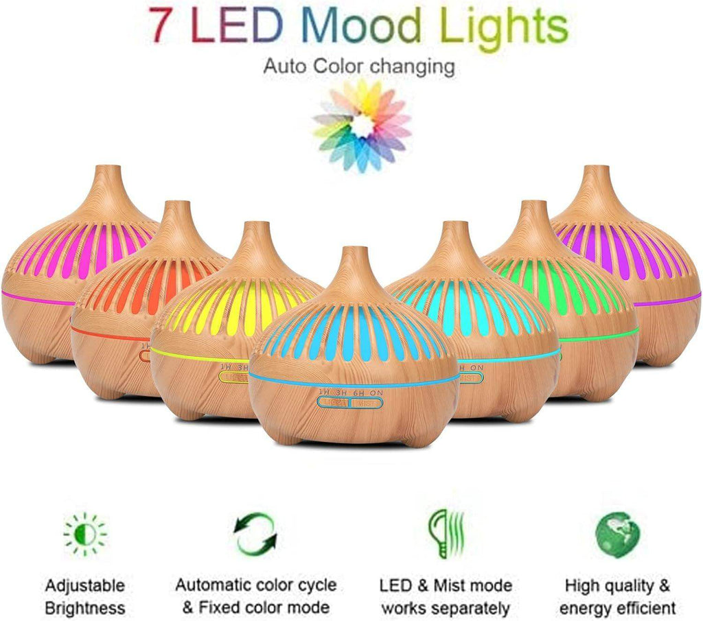 Wood Net Pot Essential Oil Scent Diffuser Humidifier – Aroma Paradise