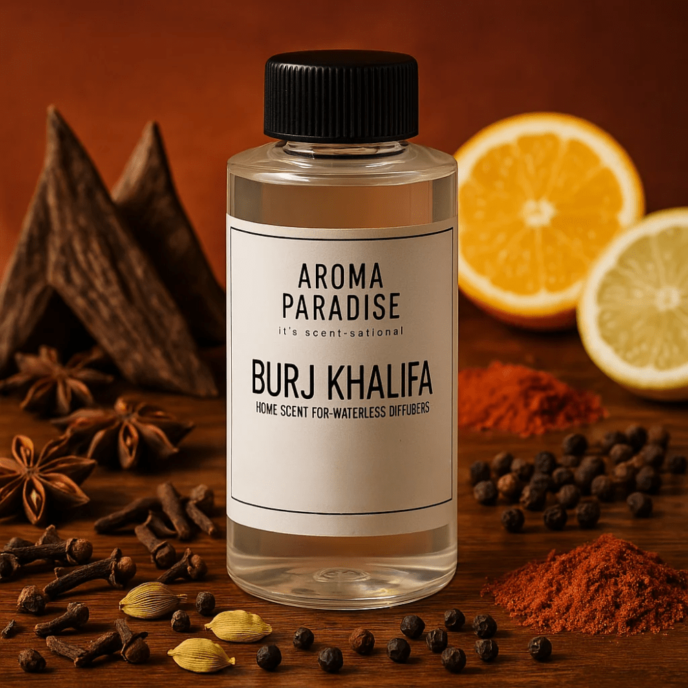 Burj Khalifa Waterless Fragrance Oil (60 ml) - Aroma Paradise – Aroma ...