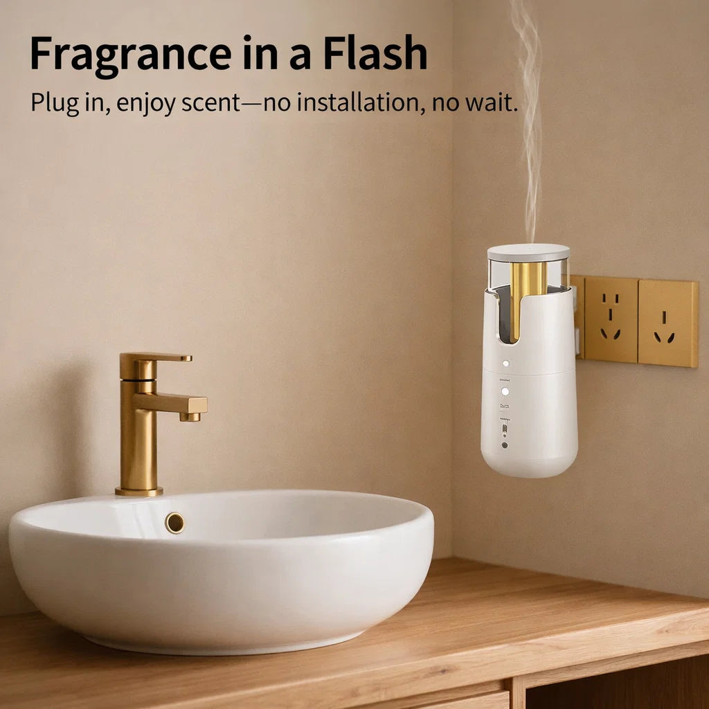 Plug-in Waterless Candlelight Diffuser with Night Light | Aroma ...